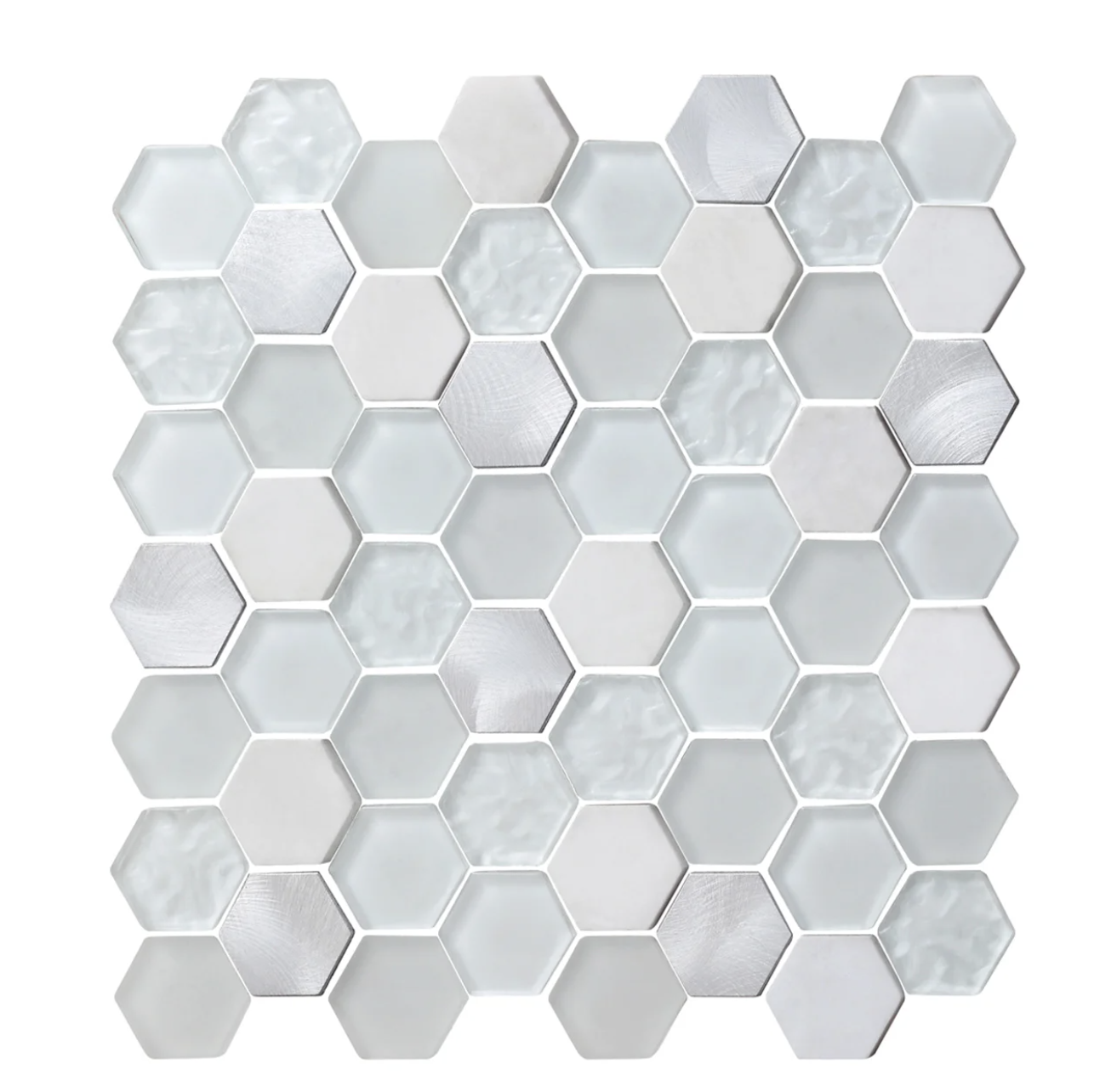 Pearl Metallic 2″ Hexagon | Icona Distributors